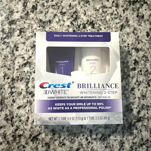 Crest | Other | Crest 3d White Brilliance Whitening 2step Kit | Poshmark
